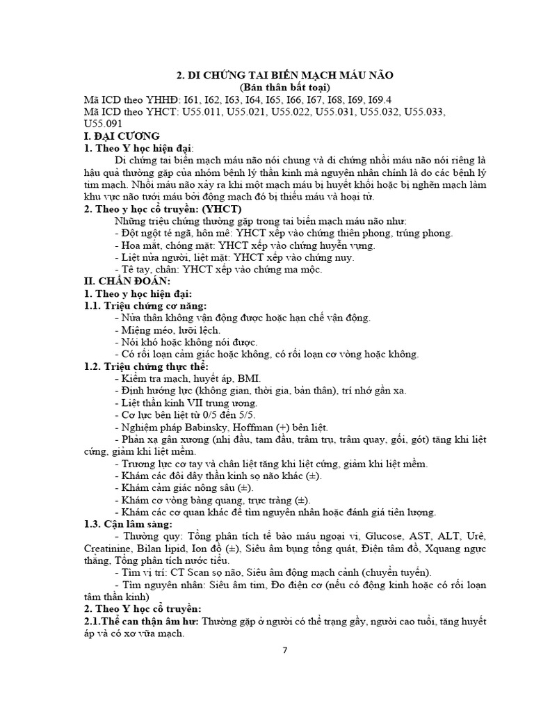 Phac Do Dieu Tri DCTBMMN Theo Yhct 2023 | PDF