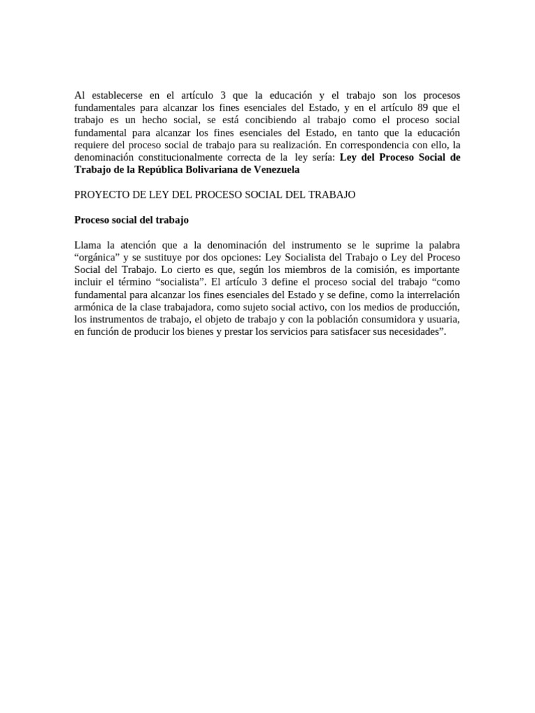 Proceso Social Del Trabajo | PDF