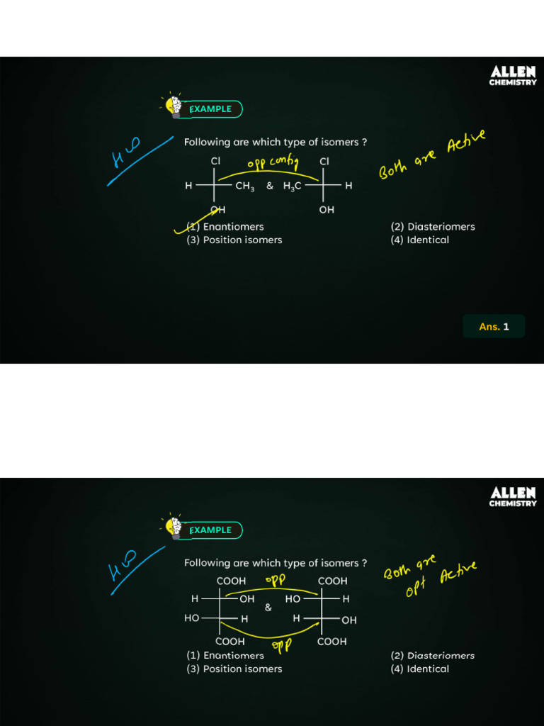 Types of Isomers Explained | PDF | Chirality (Chemistry) | Organic ...