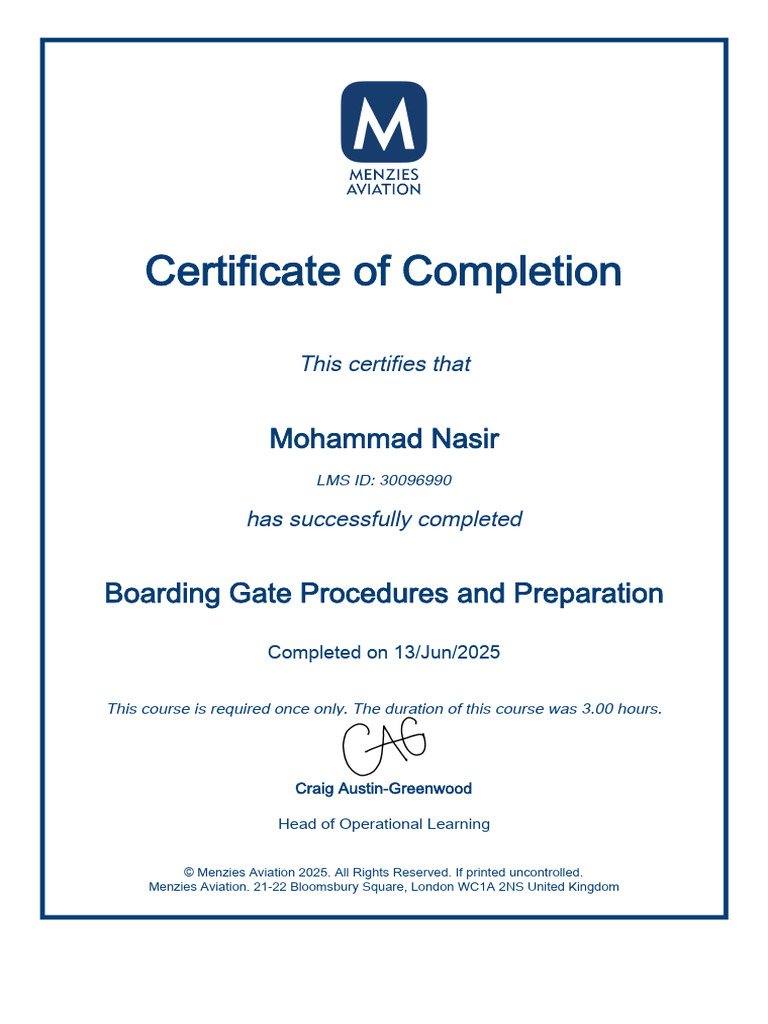 Certificateofcompletion 4 Pdf