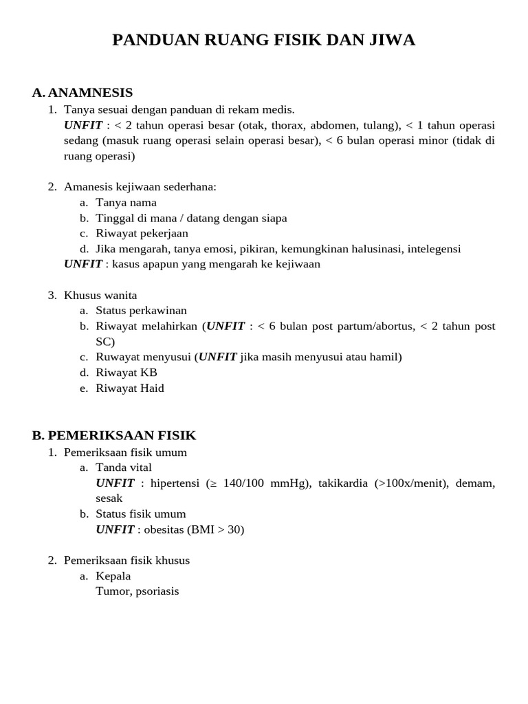 Panduan Ruang Fisik dan Jiwa | PDF