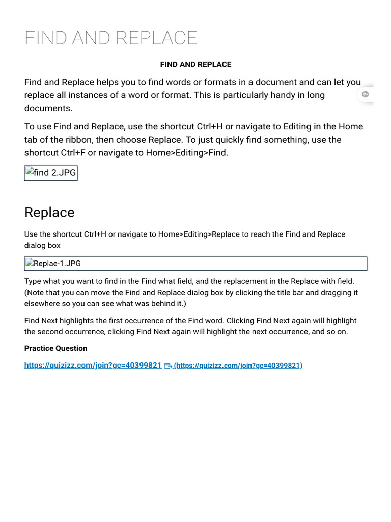 .trashed-1734765933-FIND AND REPLACE - YEAR 4 ICT 2023 - 2024 | PDF