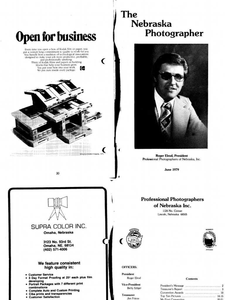 The Nebraska Photographer June 1979... 5x8 Format | PDF