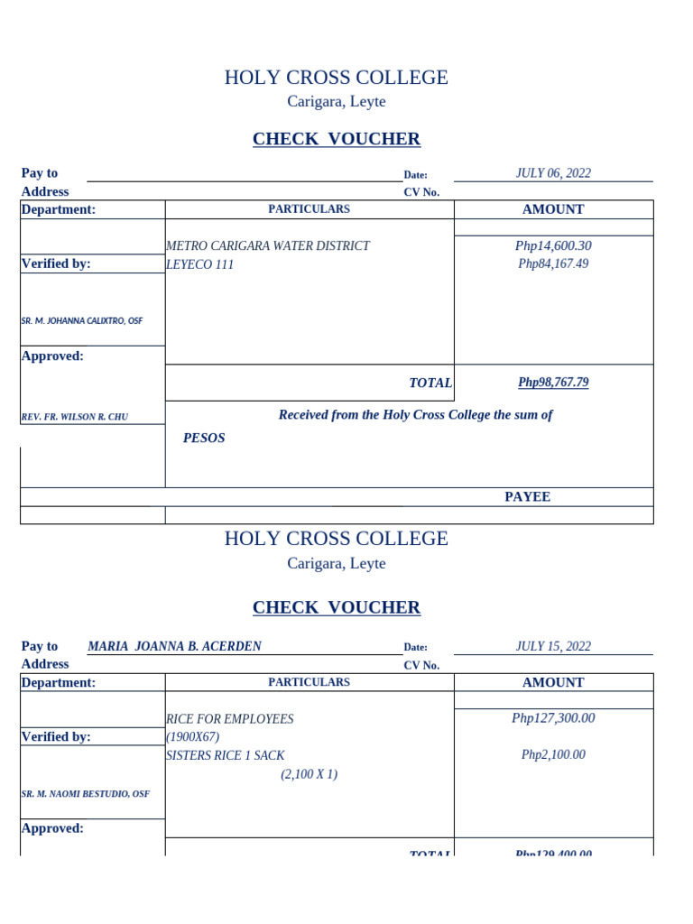 Voucher Revolving Orig | PDF | Business | Philippines