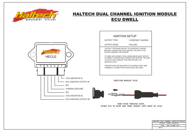 Haltech Ignition Module Dual Channel | PDF