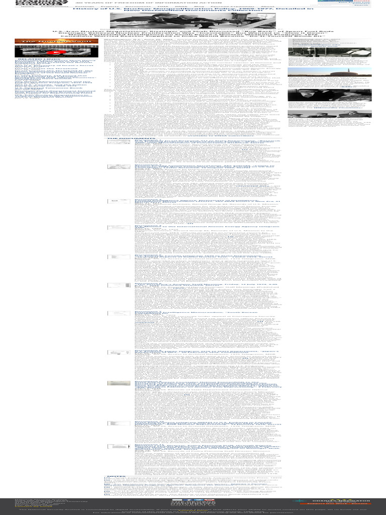 History of U.S. Nuclear Nonproliferation Policy, 1969-1977, Detailed in ...