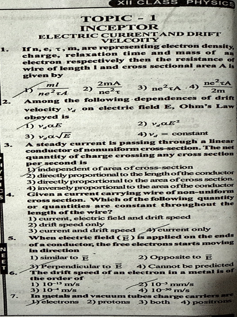 Current Electricity - 1 | PDF