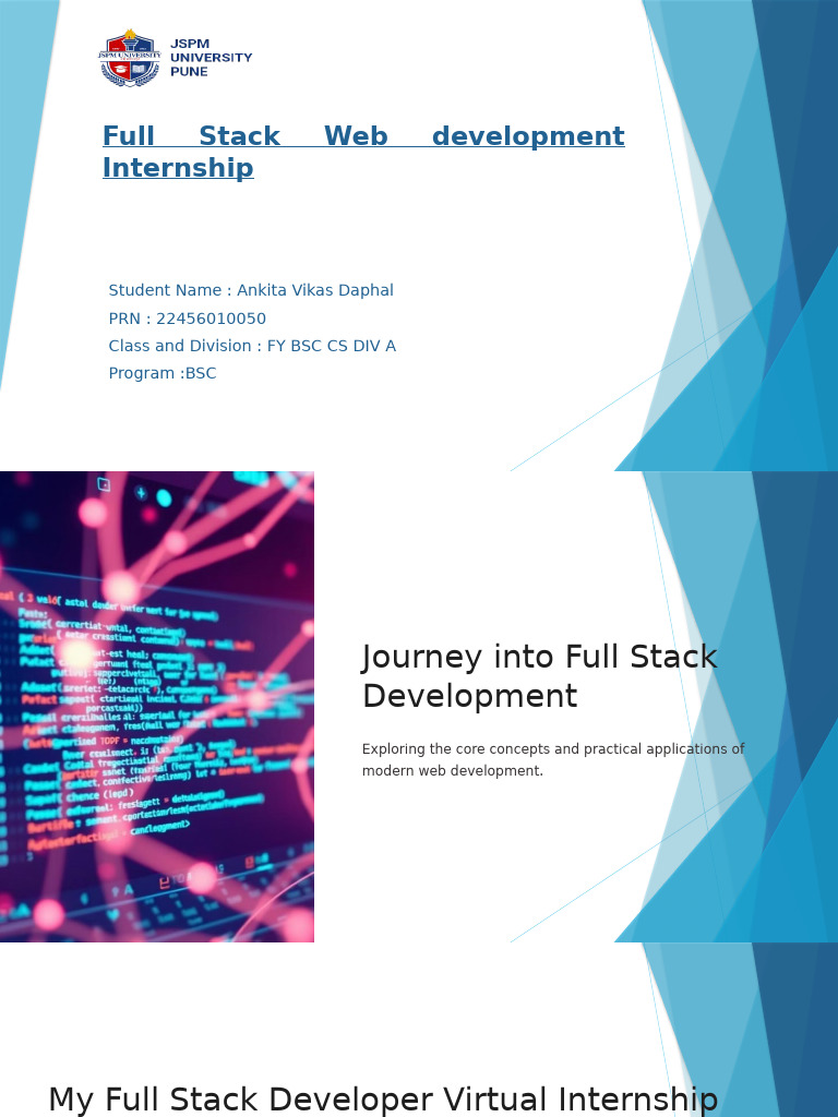 Full Stack Development INTERNSHIP NEW | PDF | Web Development | Systems ...