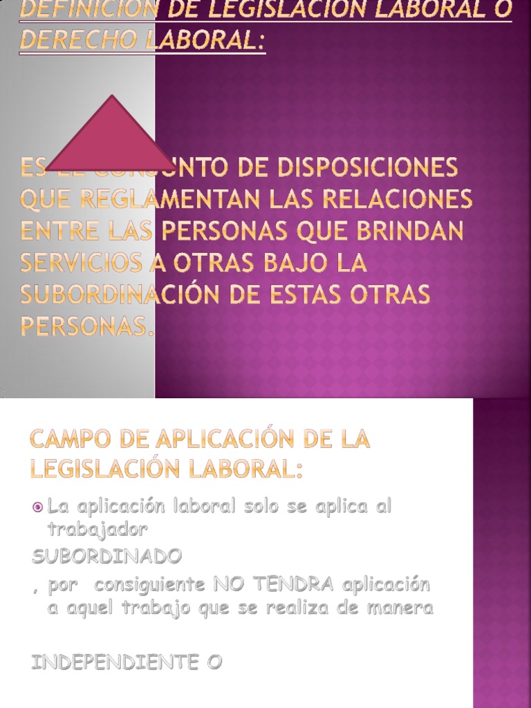 Legislacion Laboral Definicion Trabajo – GMLYP