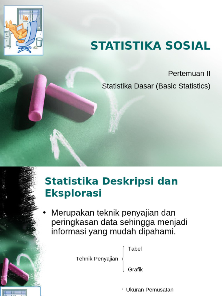 Slide02 - Statistika Deskriptif (EKSPLORASI DATA) | PDF