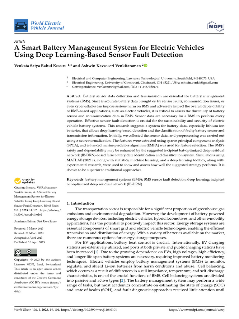 A Smart Battery Management System For Electric Vehicles Q2zy7iuh | PDF ...