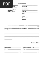 Printable Cash Voucher Template | PDF