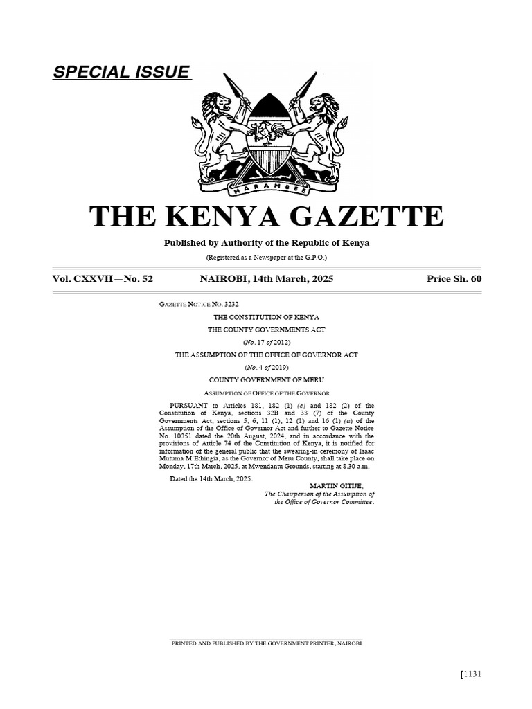 Gazette Vol. 52 14-3-25 Special (Meru)_083857 | PDF