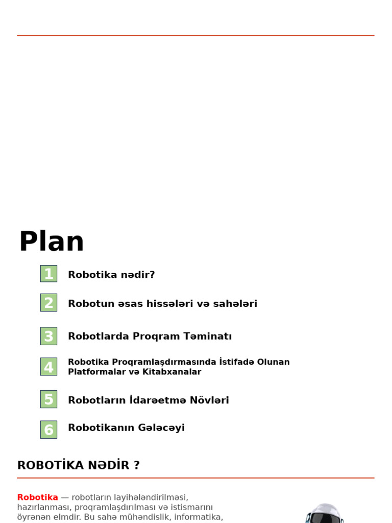 Süni Intelekt Robotika Slyd | PDF