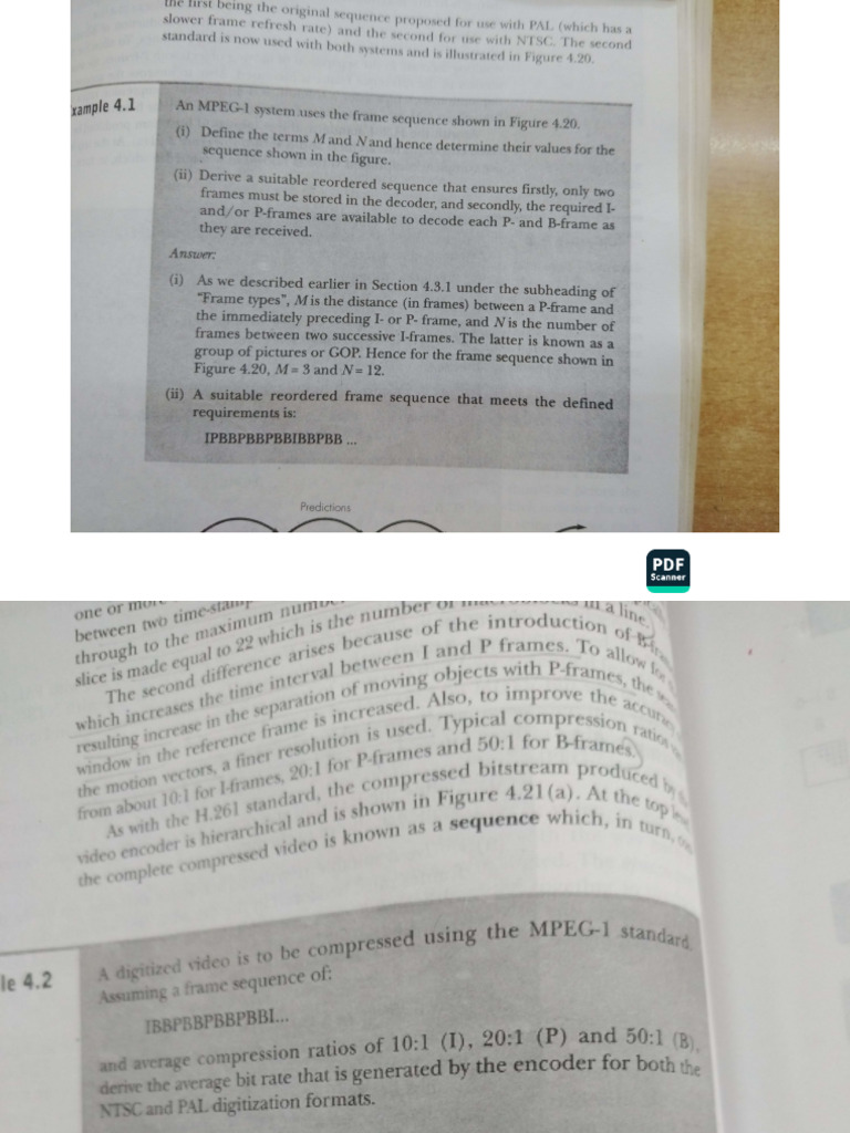 Module 4 Multimedia Numericals | PDF