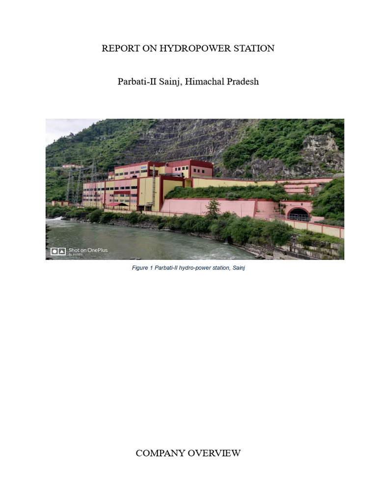 Report On Hydropower Station First Draft by Dhruv | PDF | Turbine | Valve