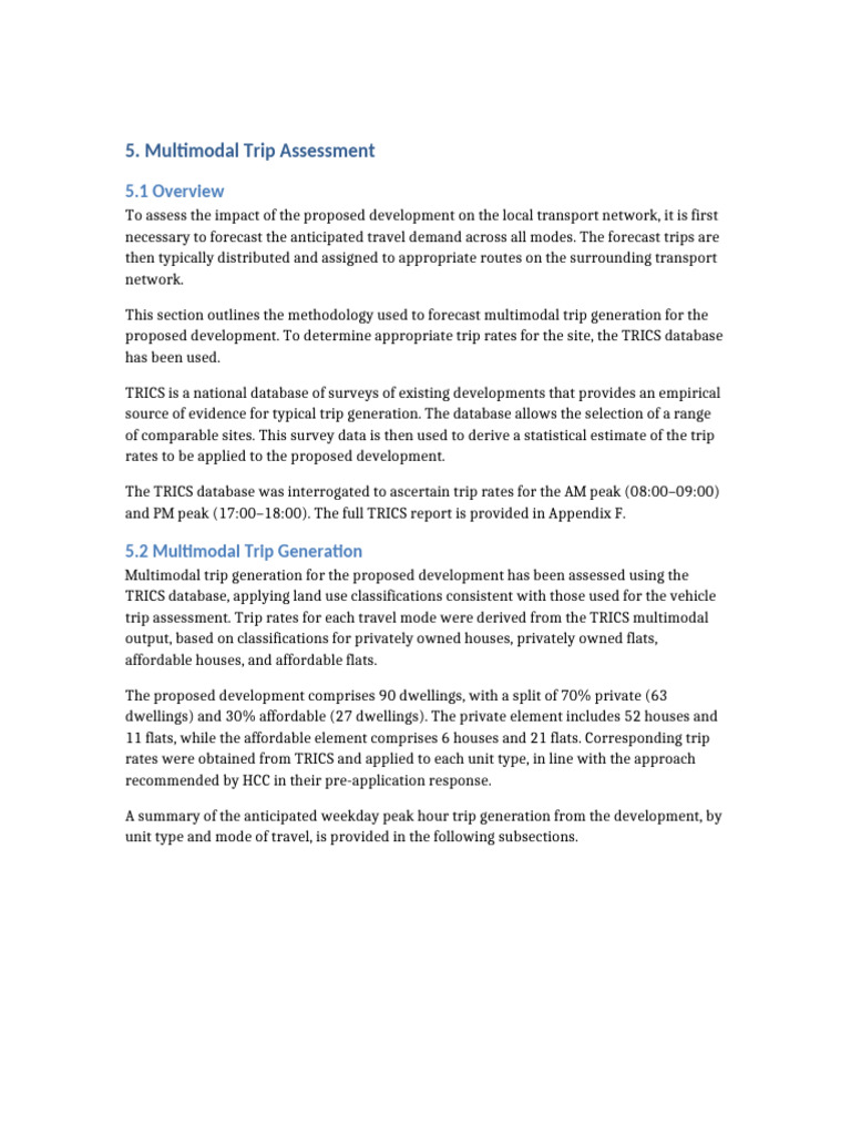 Multimodal Trip Assessment | PDF