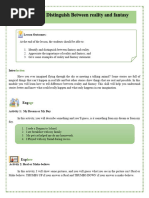 Graphic Organizers Fantasy and Realism | PDF | Business | Social Science