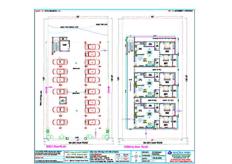 800 Syd - Stilt & Typical FLR Plan@ 14-10-2023 - Snehitha Hills - Ms ...