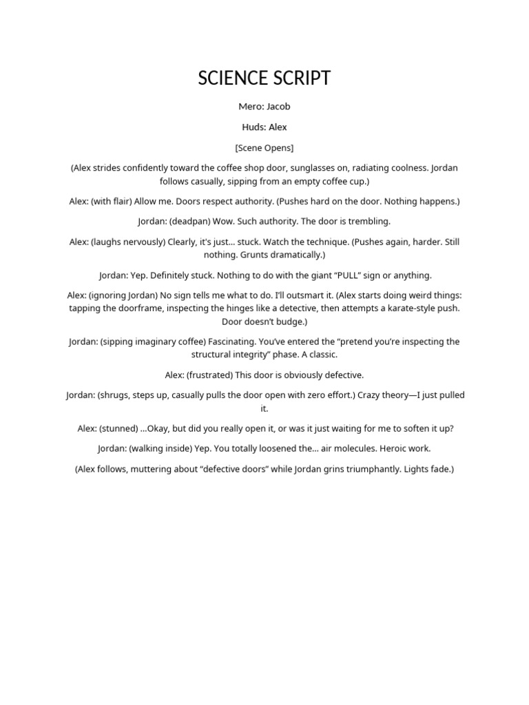 Science Script | PDF