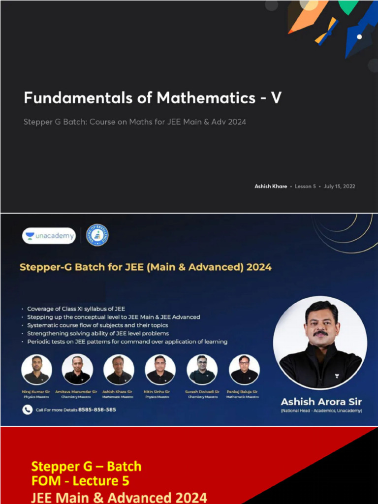 Fundamentals of Mathematics V With Anno | PDF
