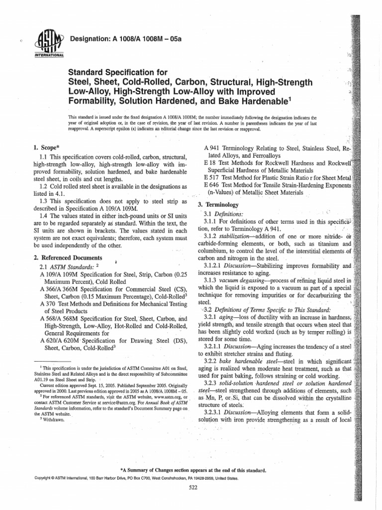 Astm 1008 | PDF