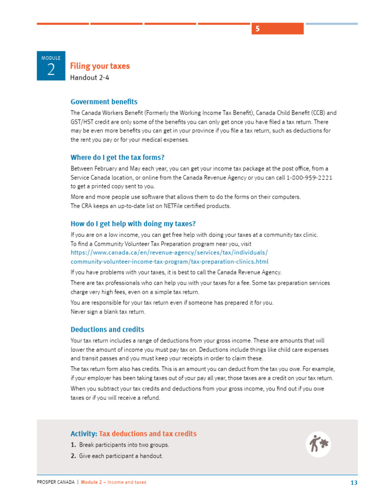 Tax Deductions and Credits Overview | PDF | Tax Refund | Taxation