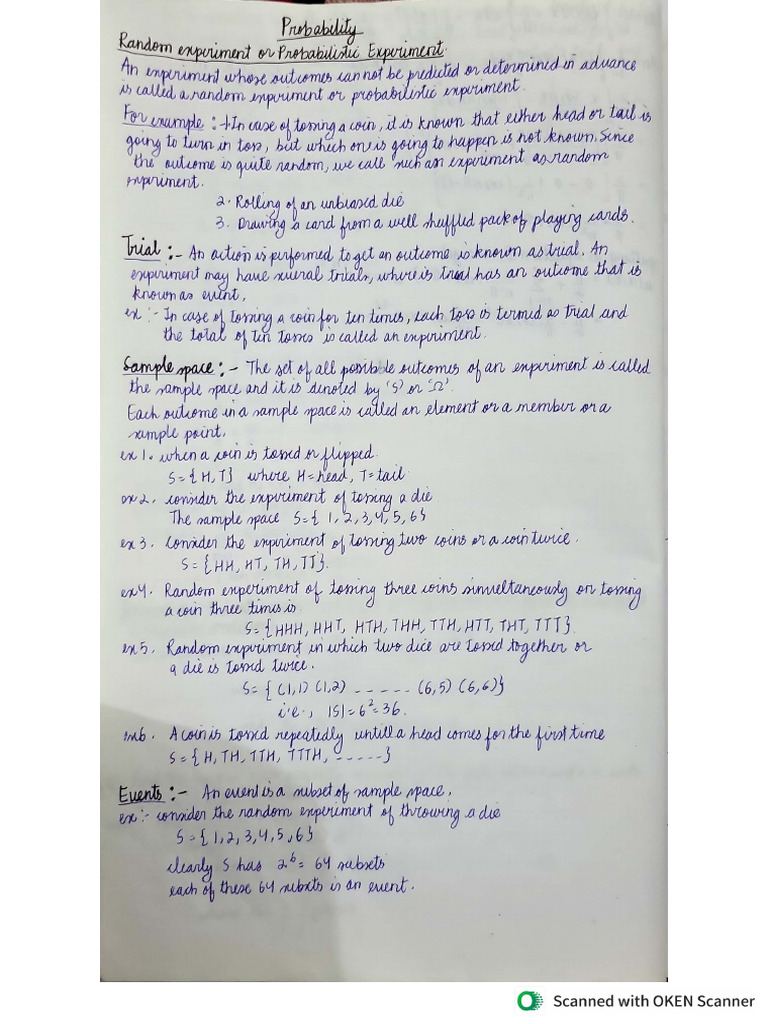 Maths Module 3 Probability | PDF