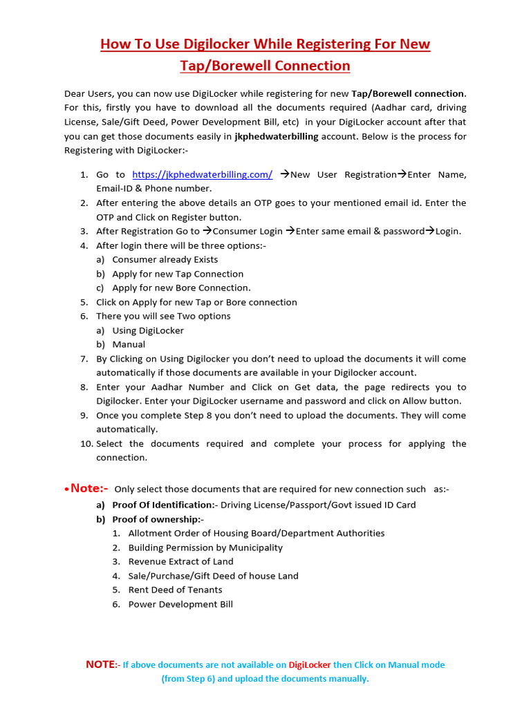 How To Use Dig I Locker While Registration | PDF