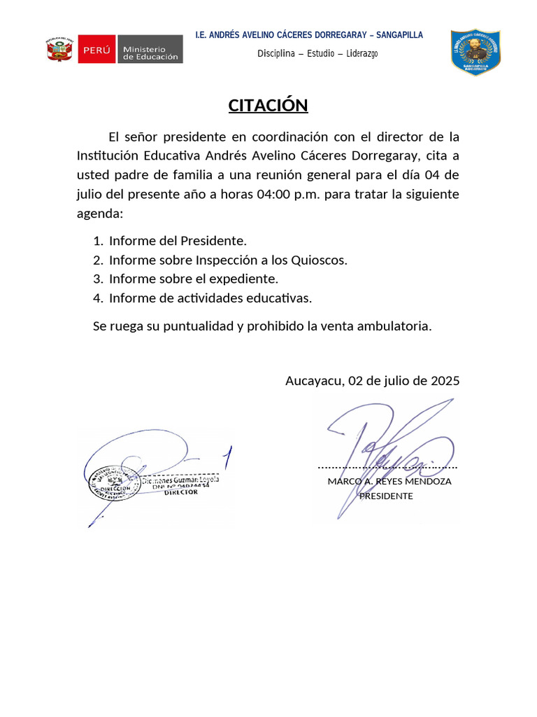 Citación Apafa 2025 | PDF