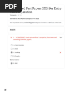 FCCU Mathematics Entry Test Sample | PDF