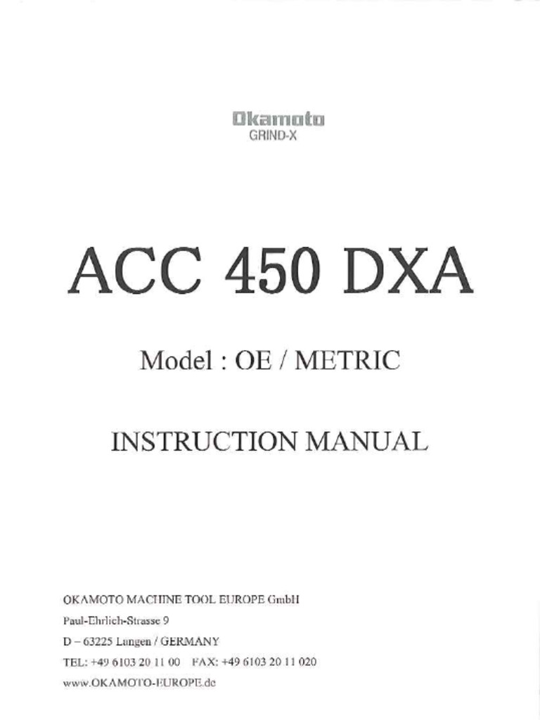 Manual 450DXA Complete | PDF
