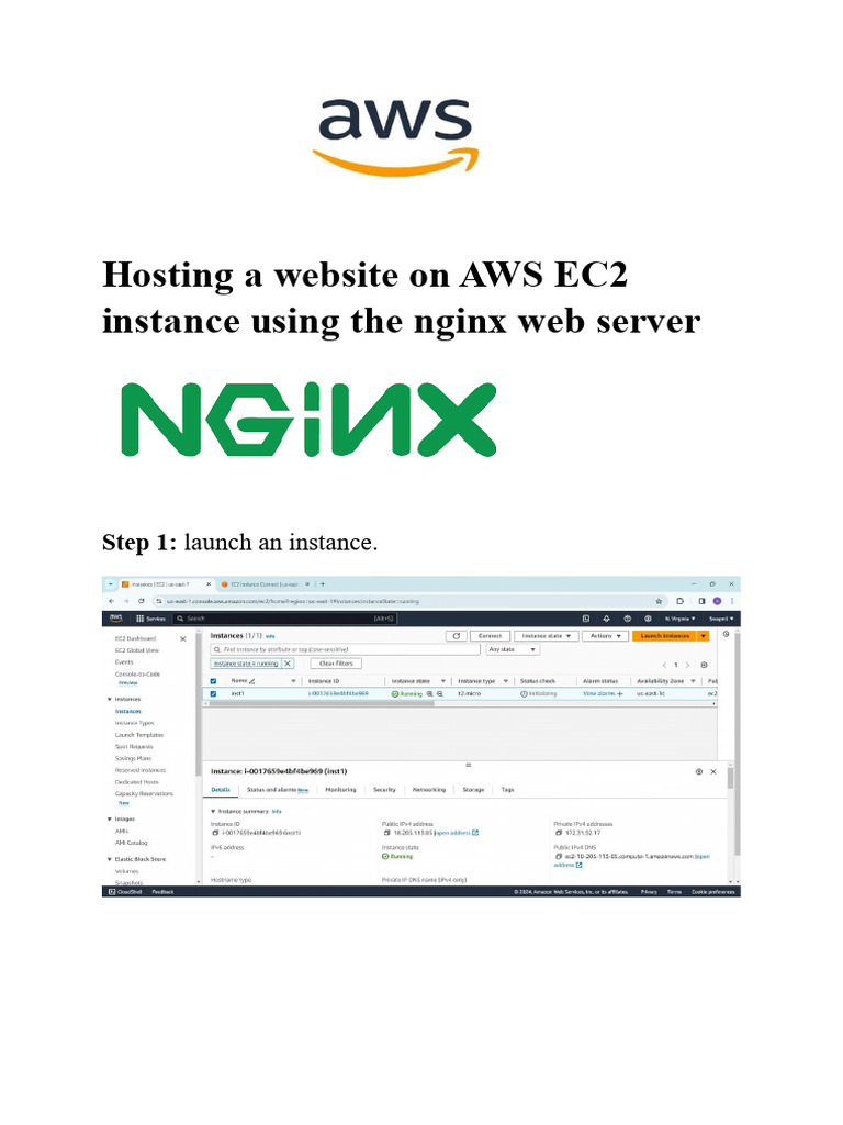AWS Ec2 Web Server | PDF