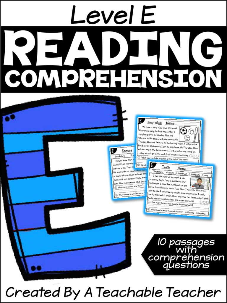 Level E Reading Comprehension Passages and Questions - 1 | PDF | Frog ...