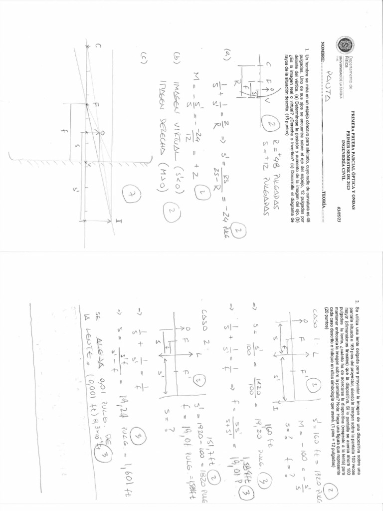 2023 Sem01 Primera Pauta | PDF