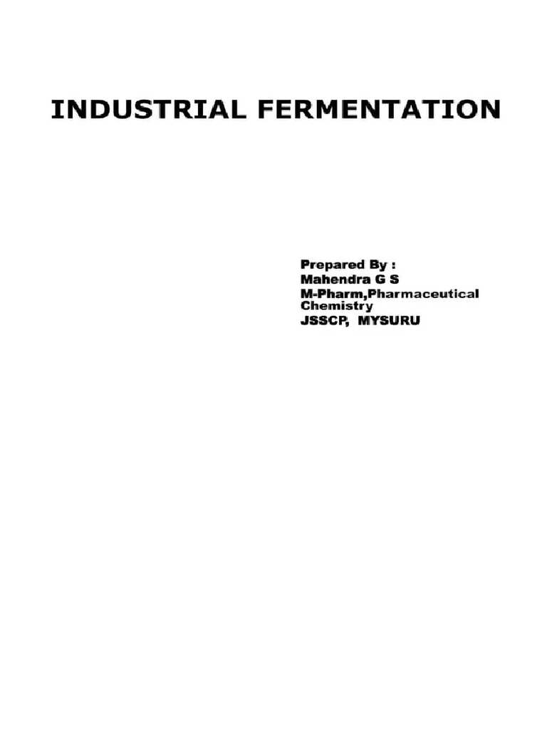 Fermentation | PDF