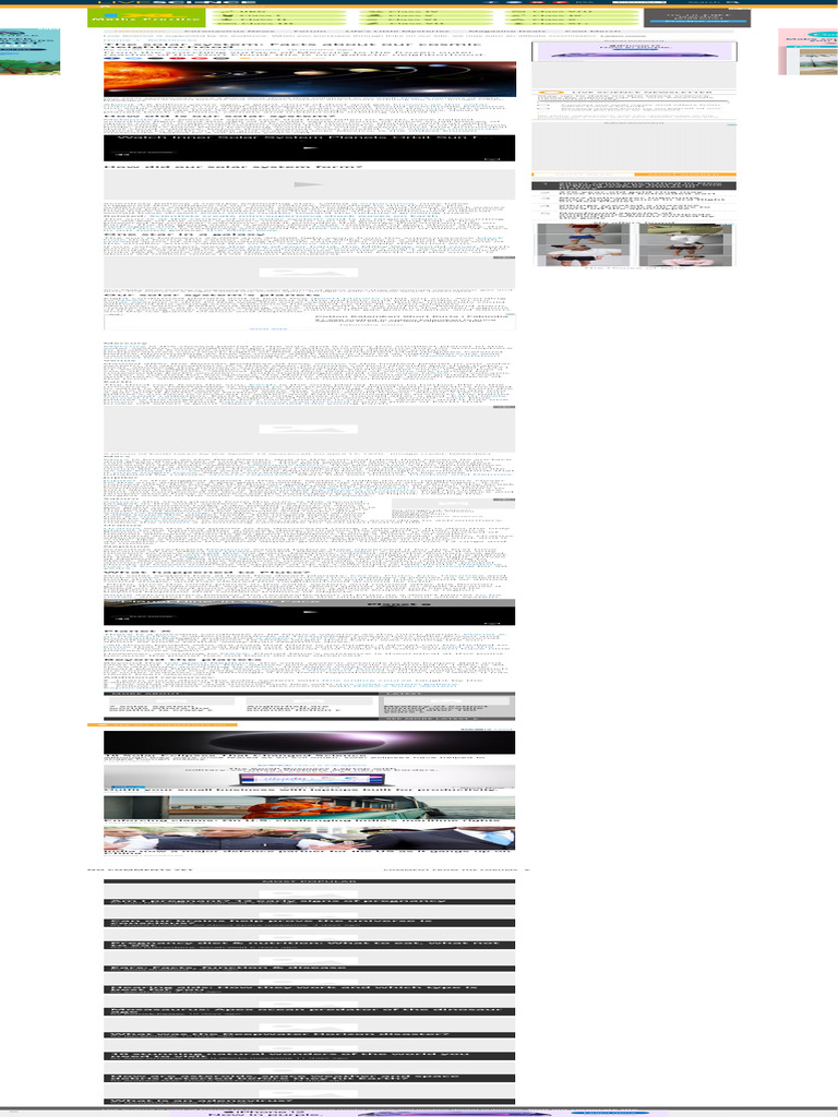 The Solar System Facts About Our Cosmic Neighborhood Live Science | PDF ...