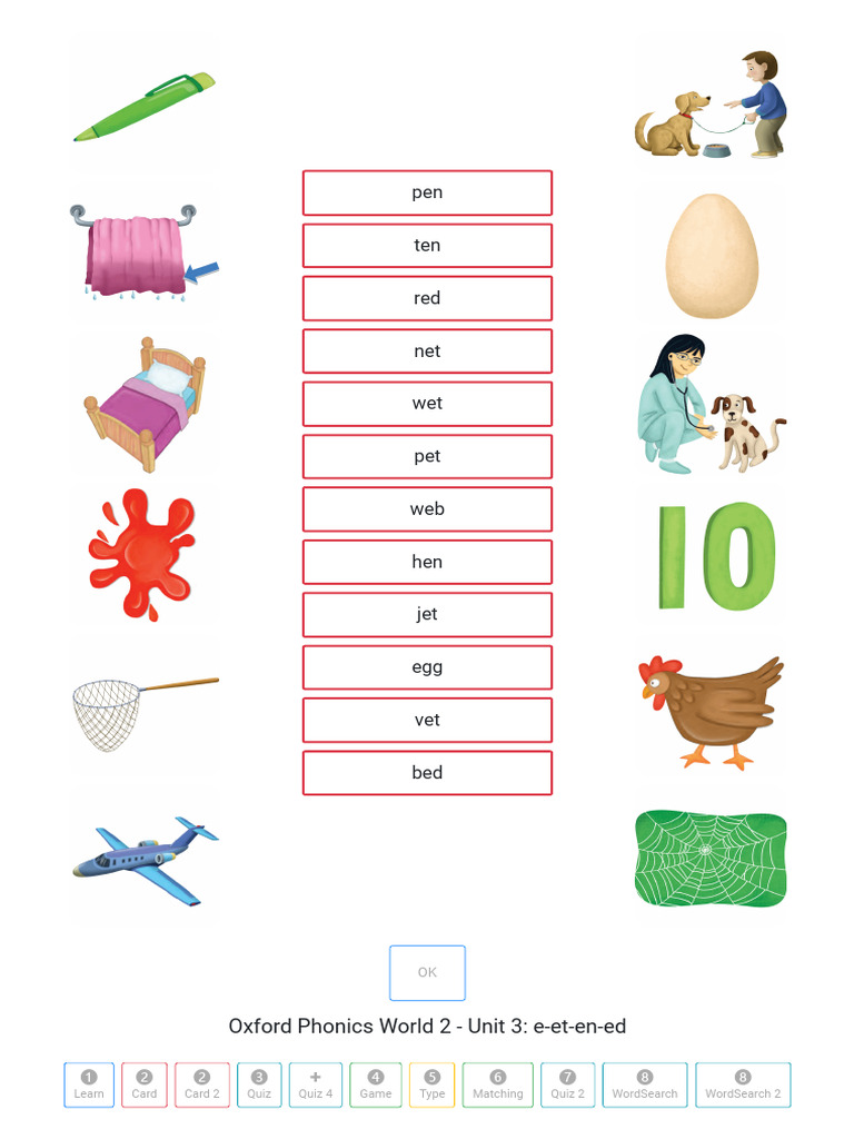Connection - Oxford Phonics World 2 - Unit 3 - E-et-En-ed | PDF