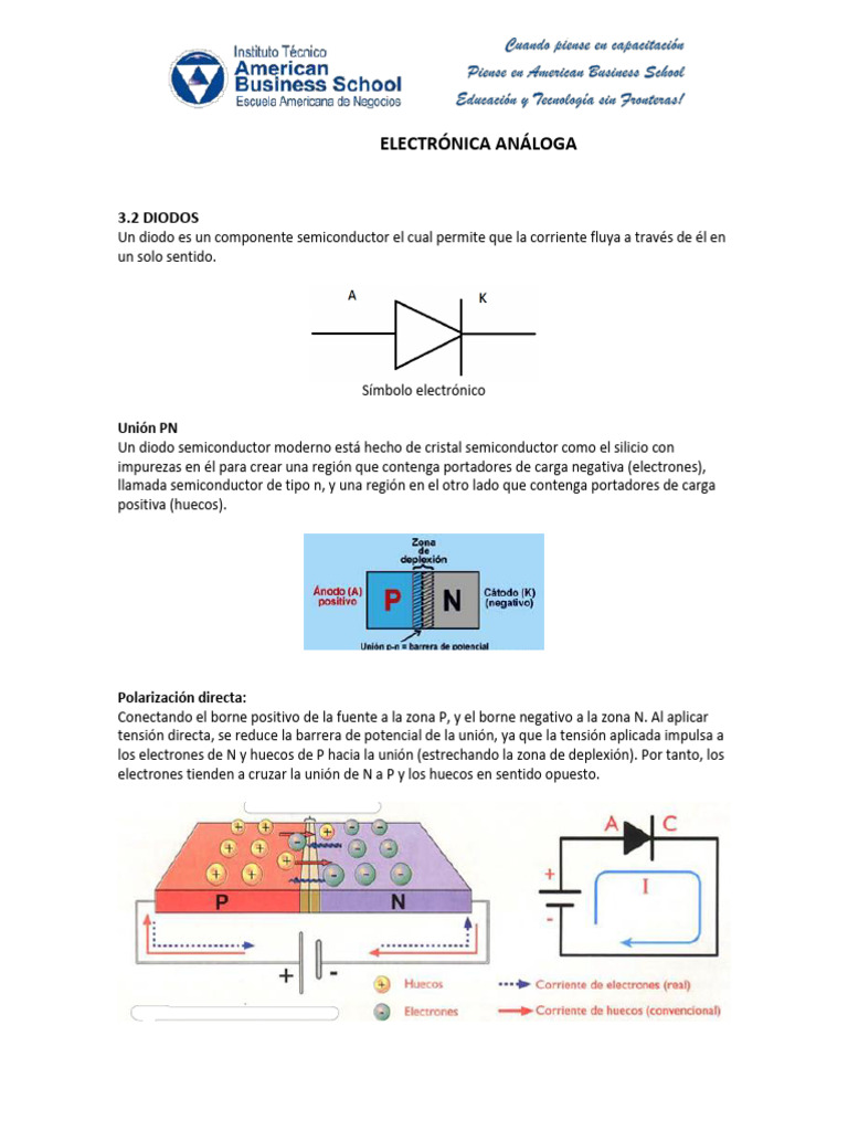 Diodos | PDF | Diodo | Unión PN