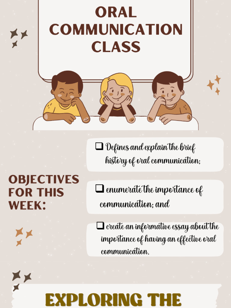 Importance of Effective Oral Communication | PDF