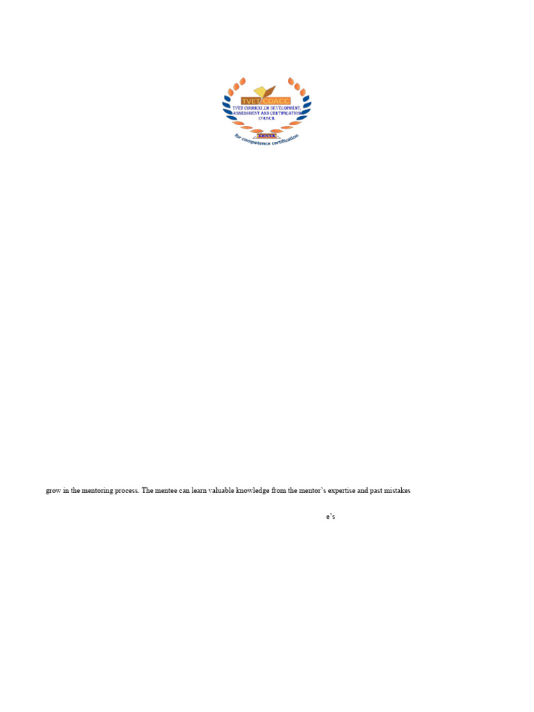 Level 5 Electrical Operation Mentoring Tool | PDF | Mentorship ...