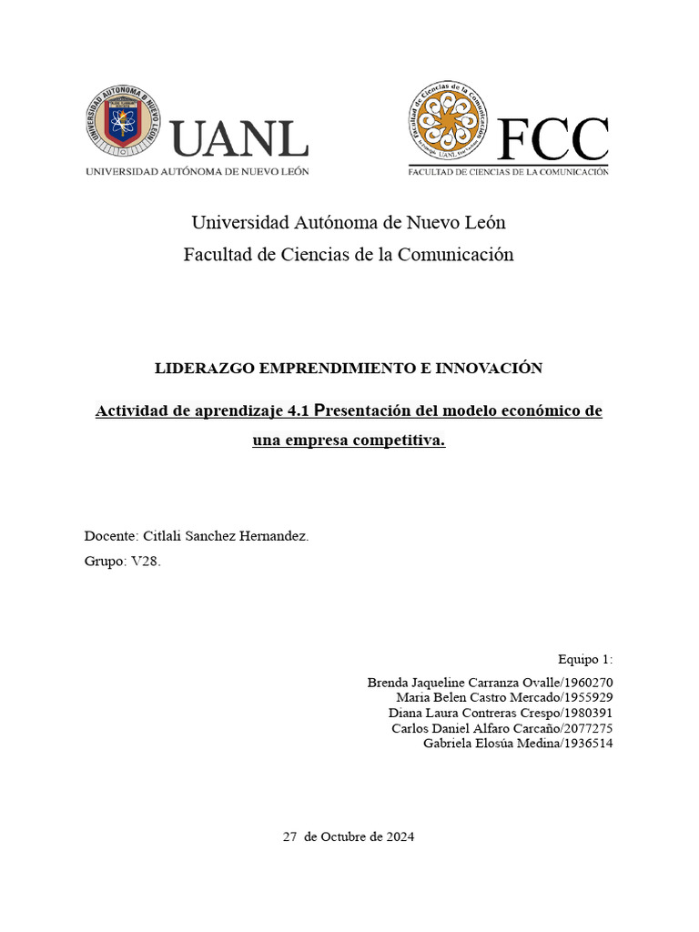 E1_EV 4.1 | PDF | Empresa de inicio | Pequeñas empresas y emprendedores