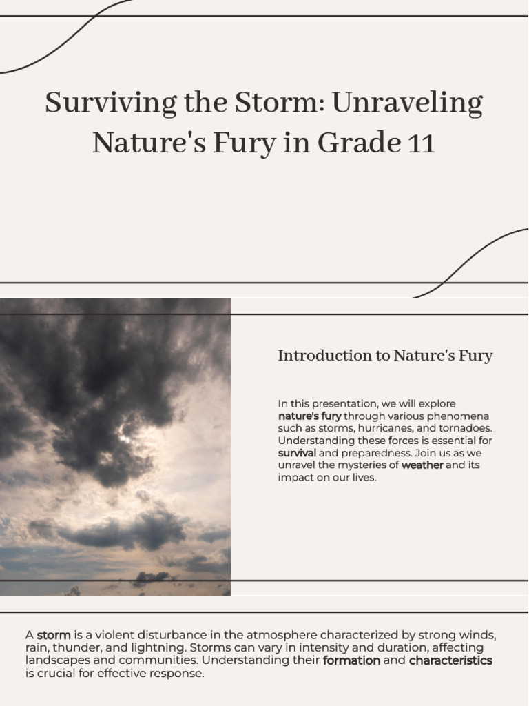Natural Disaster Grade 12 | PDF | Thunderstorm | Tropical Cyclones