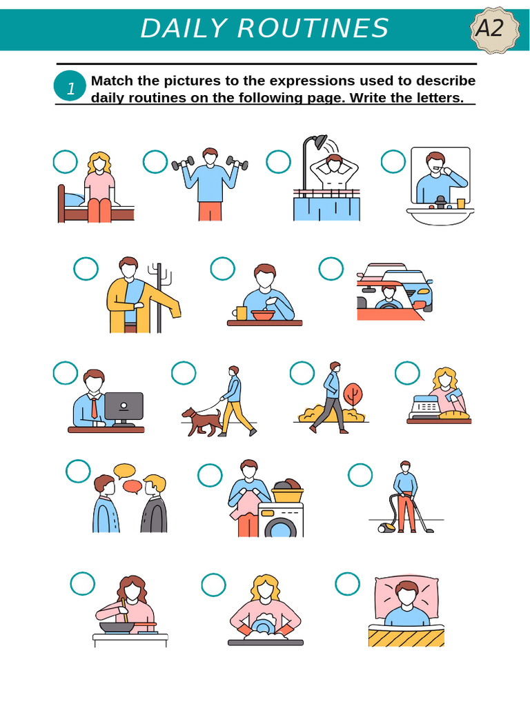 Daily Routines Voc | PDF