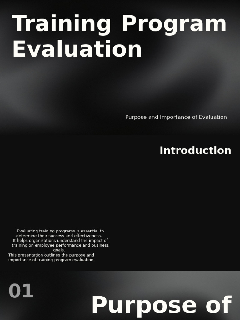 Training Program Evaluation | PDF | Evaluation | Program Evaluation