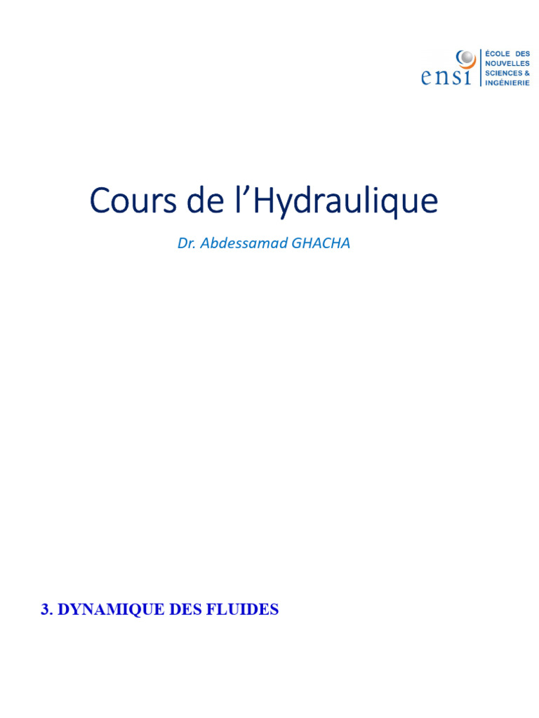 Introduction à la dynamique des fluides | PDF | Dynamique des fluides ...