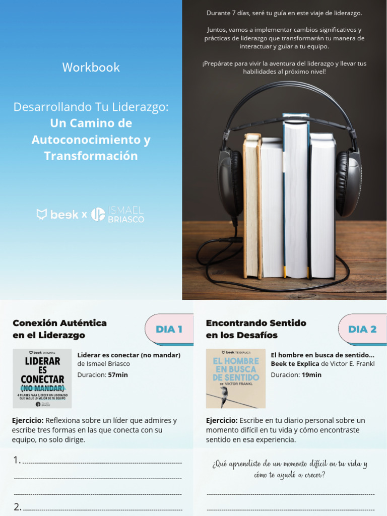 Workbook Reto 7 Días de Liderazgo y Transformación | PDF | Liderazgo