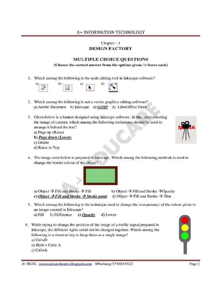 A+ Blog-sslc-it-chapter-1-Design Factory-Theory Questions-Multiple ...