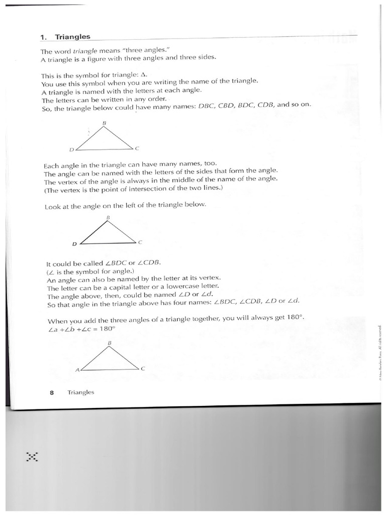 Triangles and Quadrangles Lessons | PDF