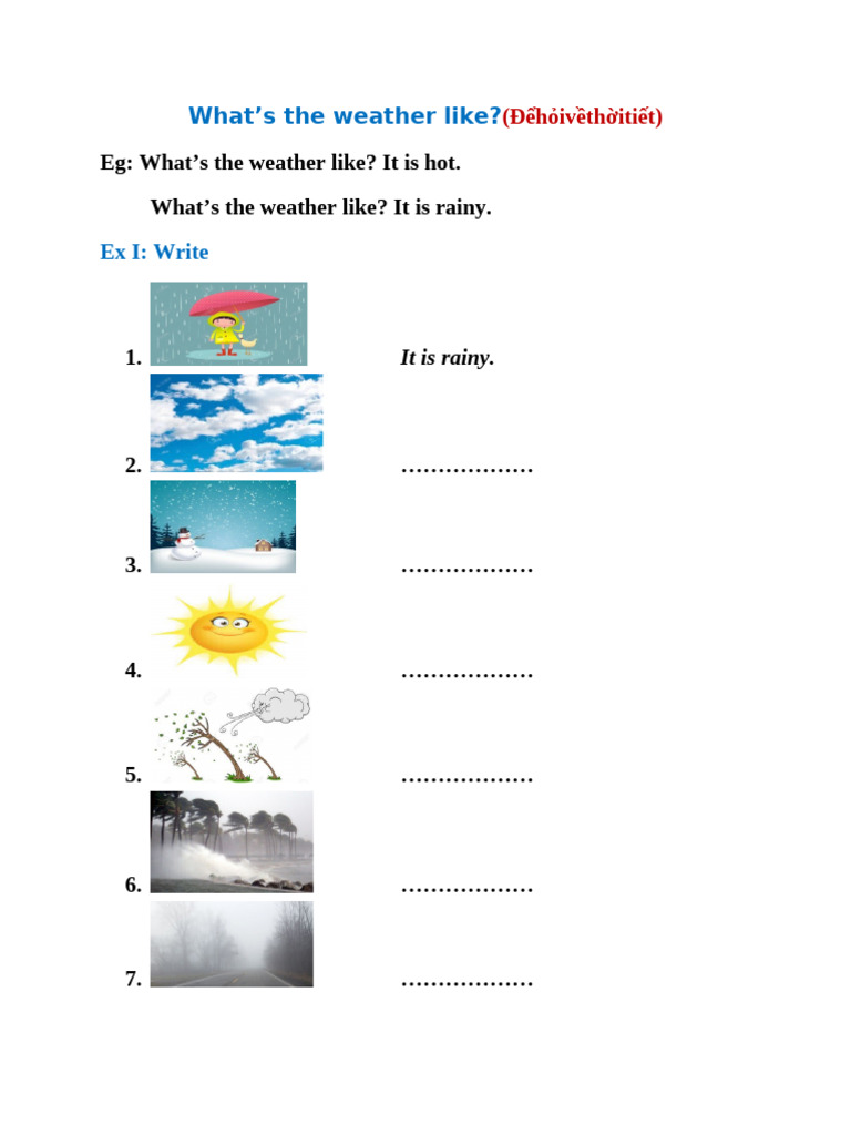 What The Weather Like | PDF